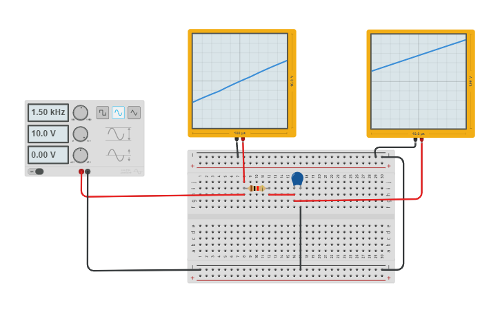 Circuit design filtro RC | Tinkercad