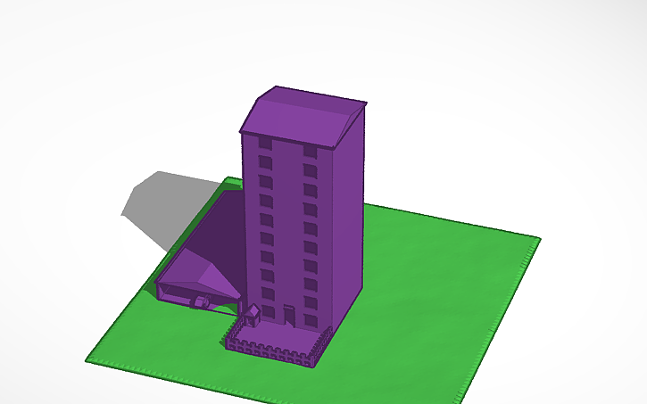 3D design very tall house | Tinkercad