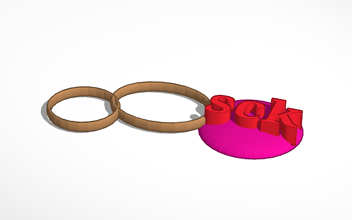 3D design QC 1A 26 key ring | Tinkercad