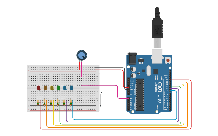 Circuit Design Potentiometer Example Tinkercad