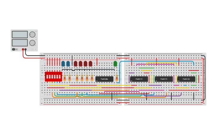 Circuit design Multiplexor(MUX) | Tinkercad