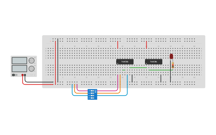Circuit Design Odd Parity Generator Tinkercad