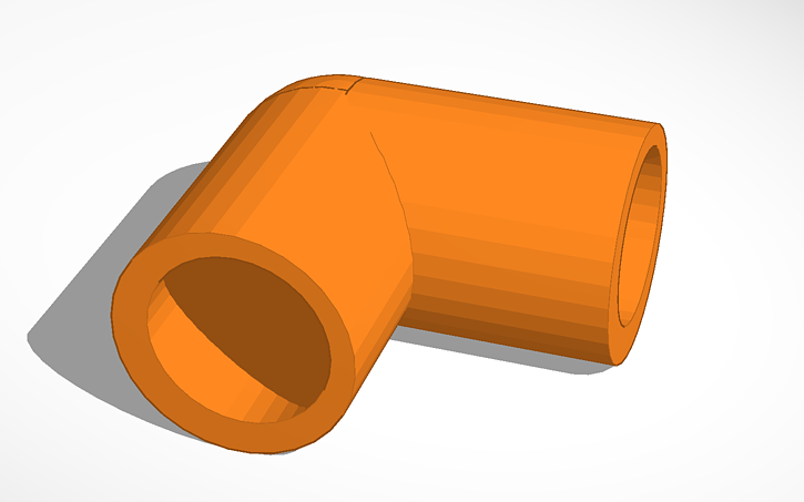3D design bend pipe - Tinkercad