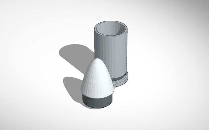3D design Bullet - Tinkercad