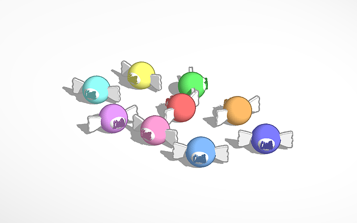3D design 🍬~Little Candies~🍬 - Tinkercad