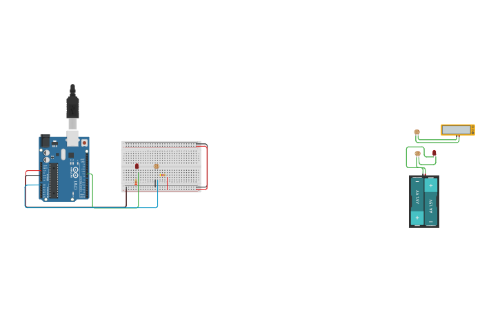 Circuit design LDR - Photoresistor | Tinkercad