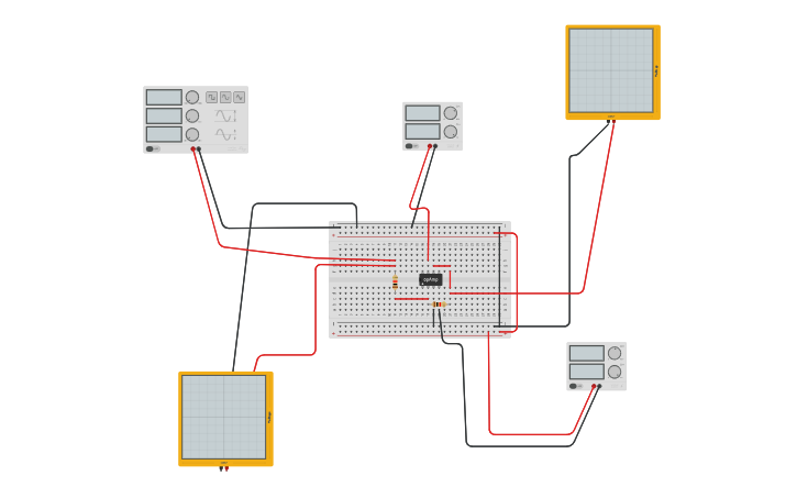 Circuit design Circuito Inversor - Tinkercad