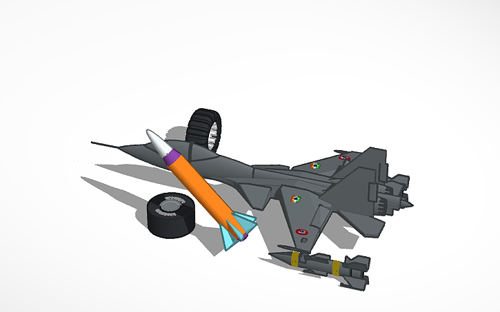 3D design jet | Tinkercad