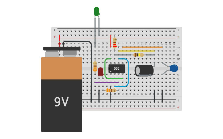 Circuit design Ταλαντωτής 555 | Tinkercad