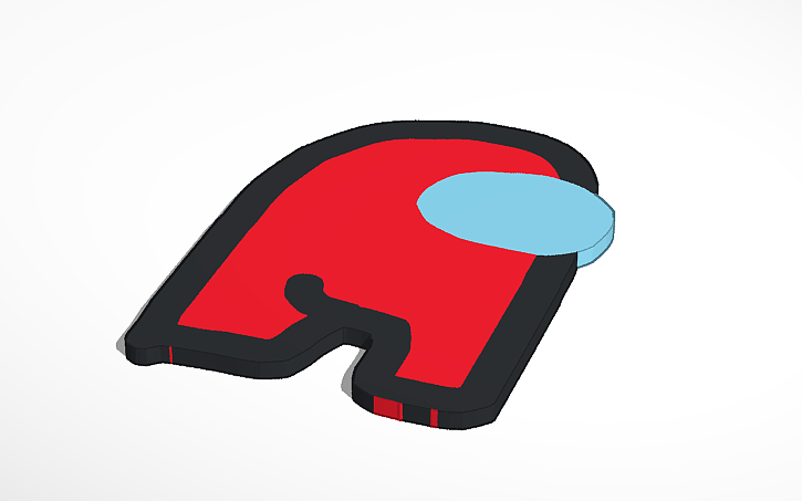 3d Design Amogus Scribble Tinkercad