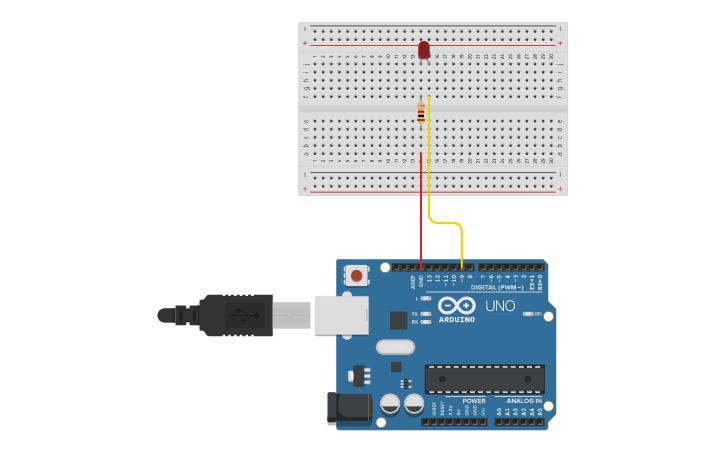 Circuit design 5c_Fading_Analog write - Tinkercad