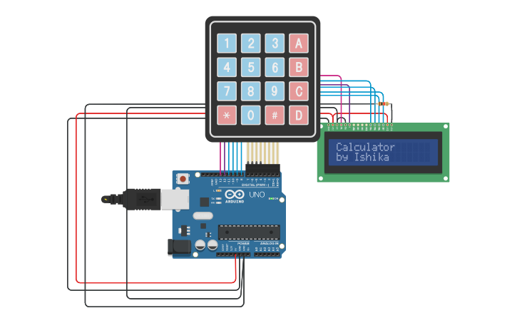 Circuit design Calculator for Sahil | Tinkercad
