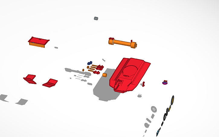 3D design simple tank project - Tinkercad