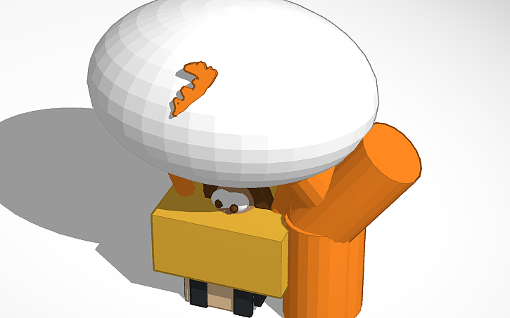 3D design hot air balloon - Tinkercad