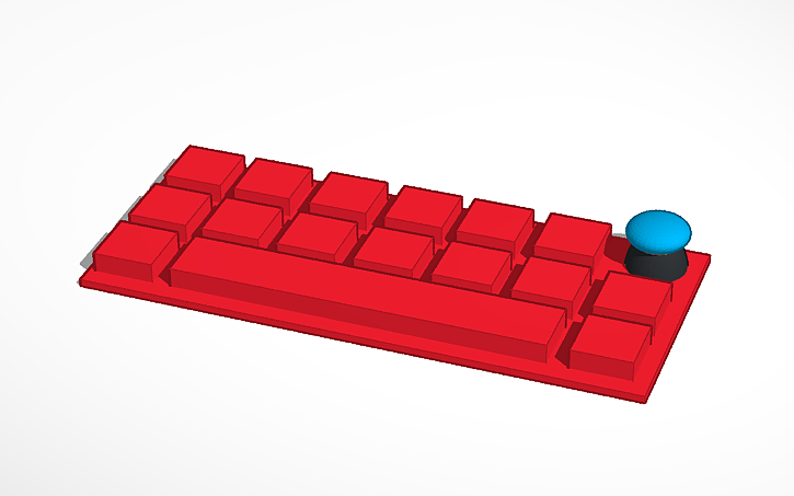 3D design Keyboard - Tinkercad