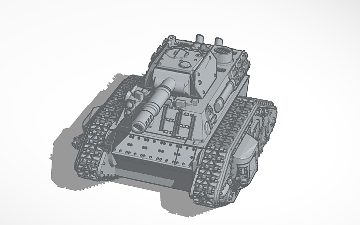 3D design Warhammer 40k Custom Leman Russ MK3 - Tinkercad