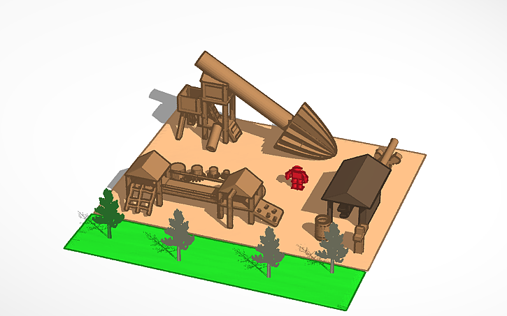 3d Design Nature Playground Tinkercad