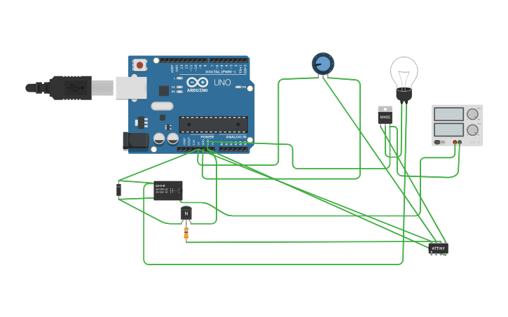 Circuit Design Arduino Pwm With Relay And Mosfet Tinkercad