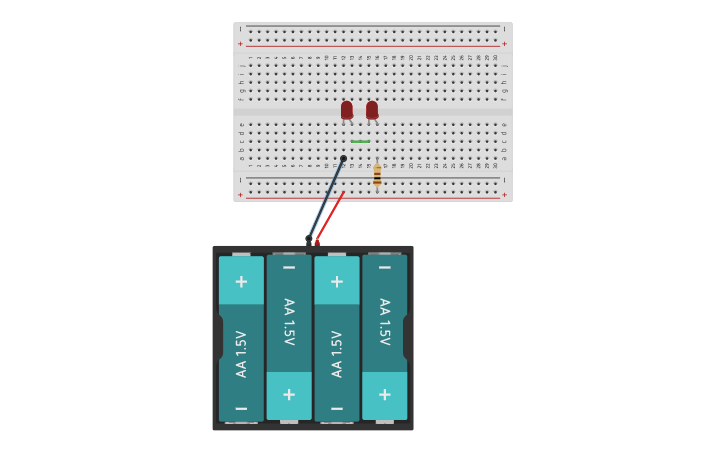 Circuit Design Circuito 3 Dos Leds En Serie Sin Arduino Tinkercad