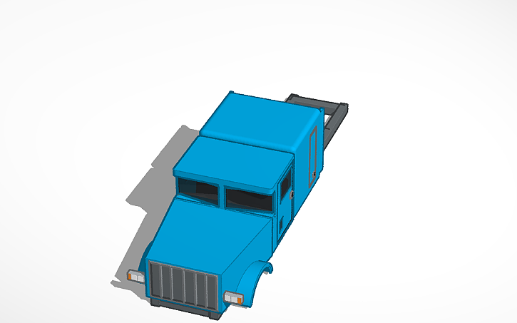 3D design Semi (Body on Frame) - Tinkercad