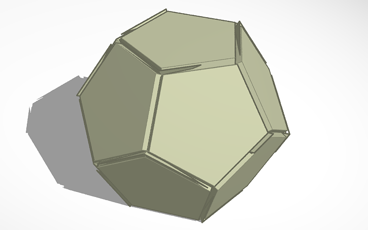 3D design Dodecahedron - Tinkercad