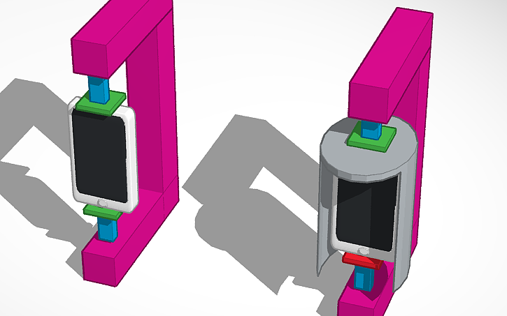 3D design PHONE HOLDER - Tinkercad