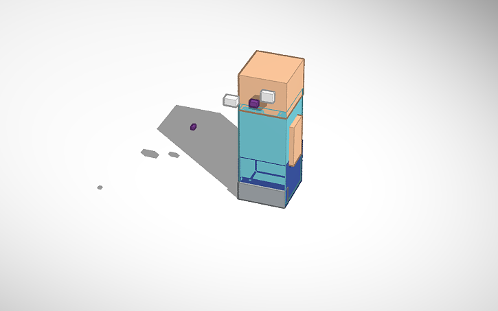 3D design Minecraft Steve | Tinkercad