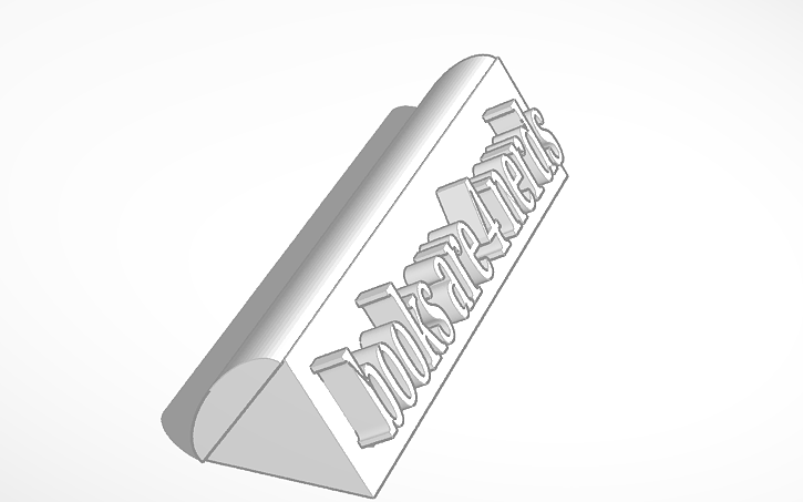 3D design sign - Tinkercad