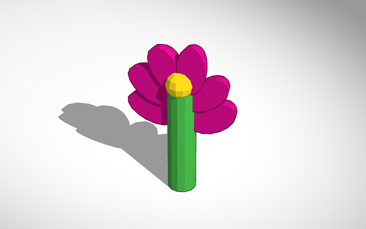 3D design Flower | Tinkercad