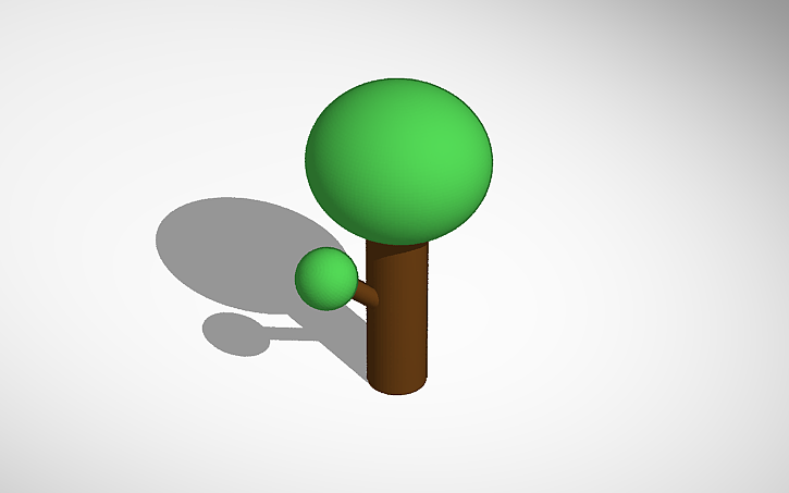 3D design simple tree for thaLepard's tree challenge - Tinkercad