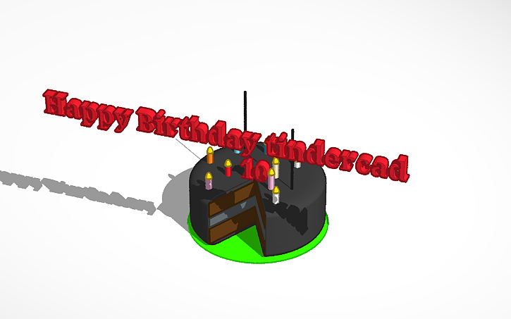 3D design happy birthday tinkercad | Tinkercad