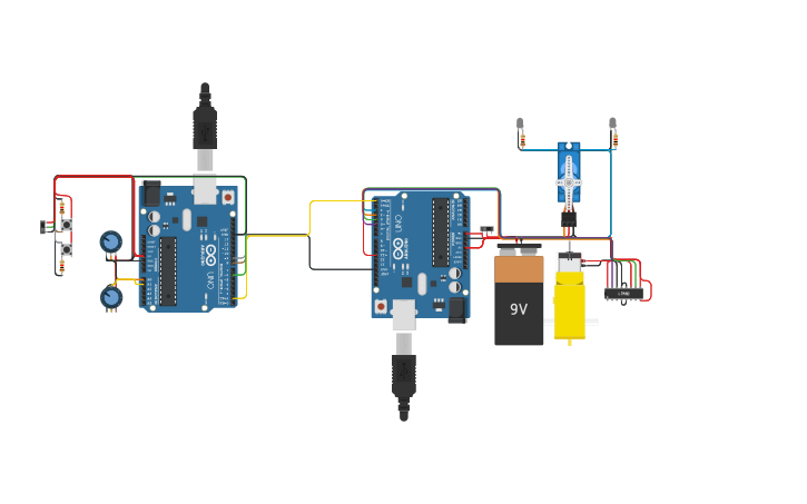 Circuit design PARTE 4 - FAROL - CARRO DRIVE by WIRE 2021 | Tinkercad