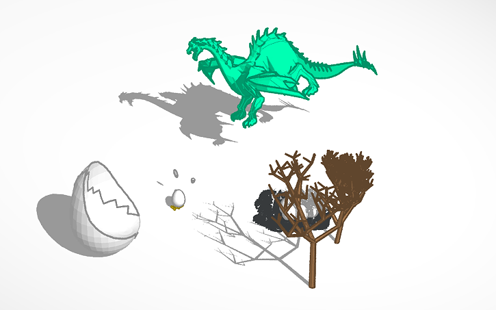 3D design Dragon - Tinkercad