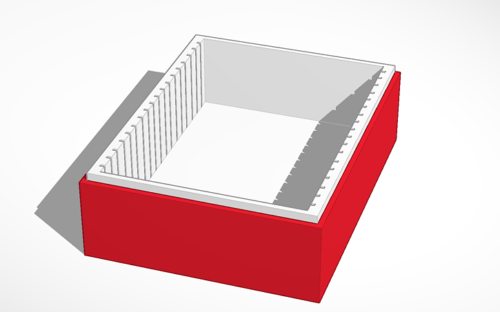 3D design Microscope Slide Box - Tinkercad