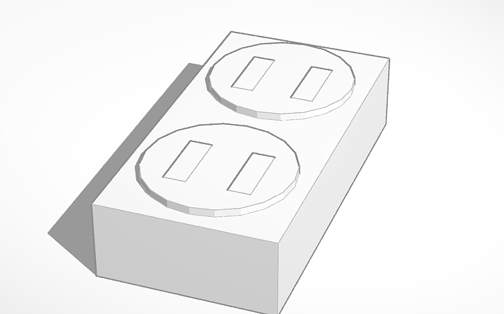 3D design Plug Socket - Tinkercad