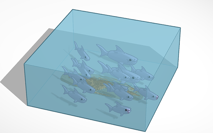 3D design fish - Tinkercad