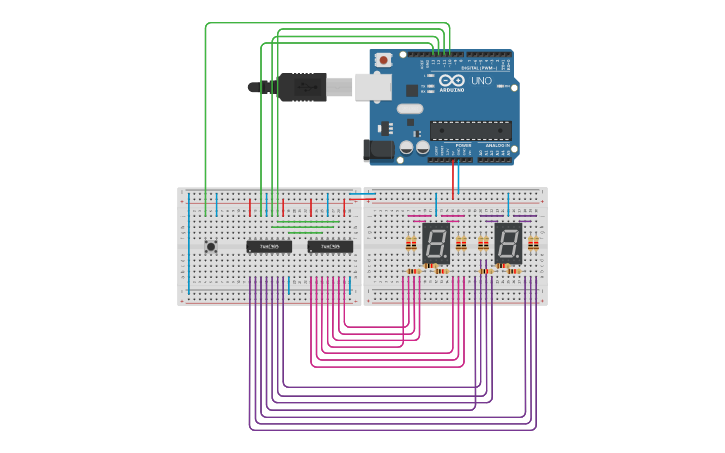 Circuit design Task 1 - Tinkercad