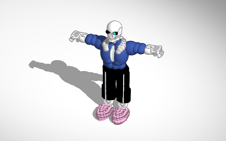 3D design Sans The Realistic Skeleton | Tinkercad