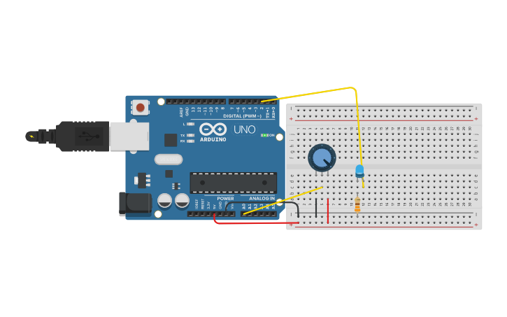 Circuit design ruedita - Tinkercad