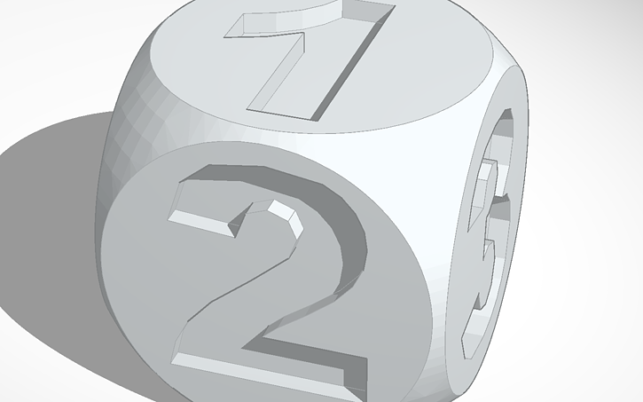 3D design Lesson: Die from scratch result | Tinkercad