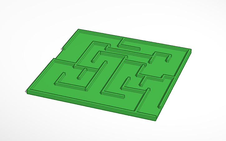3D design laberinto - Tinkercad