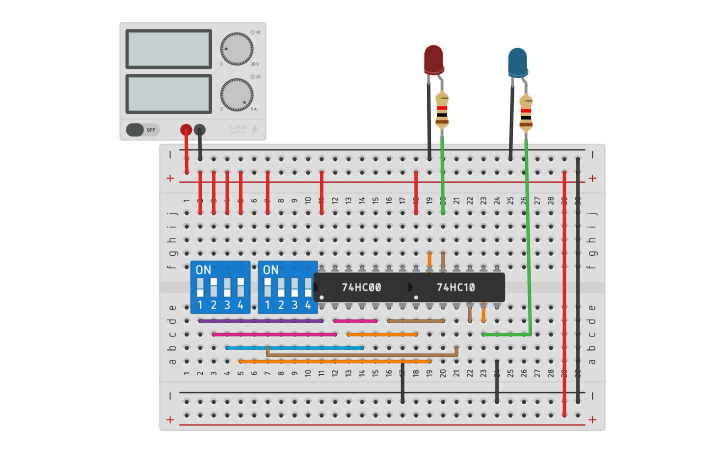 Circuit Design Exp 7 S R Flip Flop Using Nand Gates Tinkercad