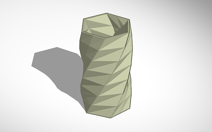 3D design cool vase - Tinkercad