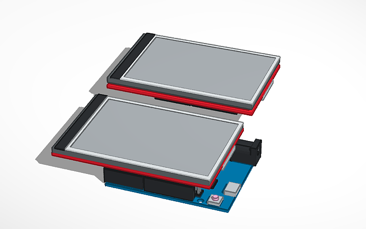 3d Design Tft 3 5 W Touch Arduino Shield Tinkercad