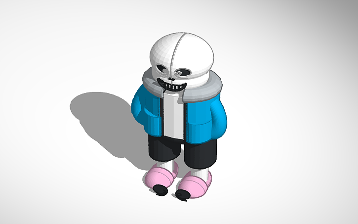 3D design sans undertale | Tinkercad