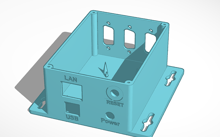 3D design Waterheater Controller Case - Tinkercad