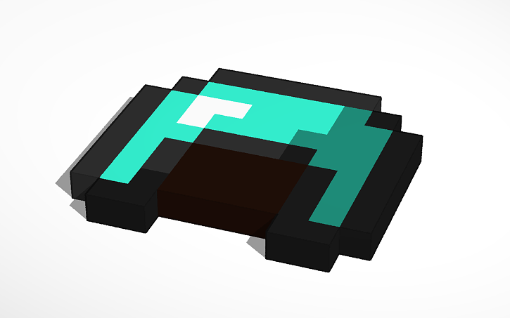 3D design elmas kask ( Minecraft ) - Tinkercad