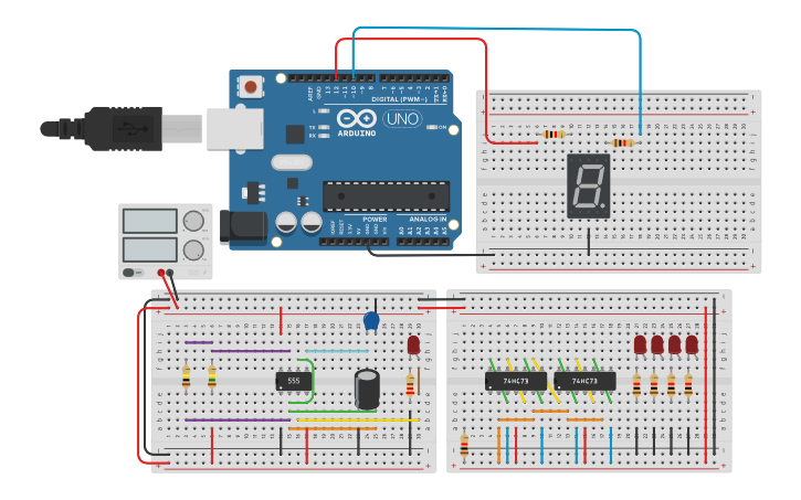 Circuit Design Copy Of Mod 4 Plantilla 555 Profe Tinkercad