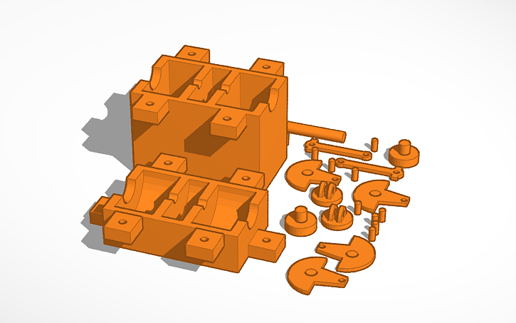 3D design working engine - Tinkercad