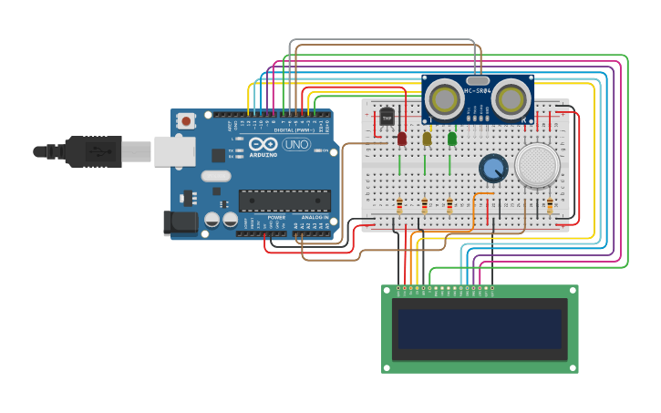Circuit Design Sistema De Seguridad Tinkercad